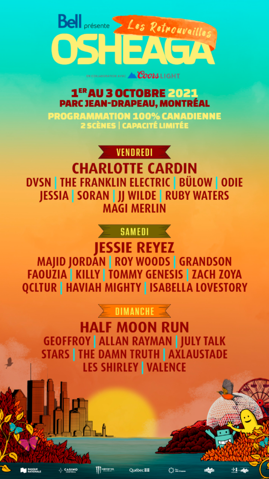 Les Retrouvailles Osheaga 2021 | La programmation complète dévoilée ...