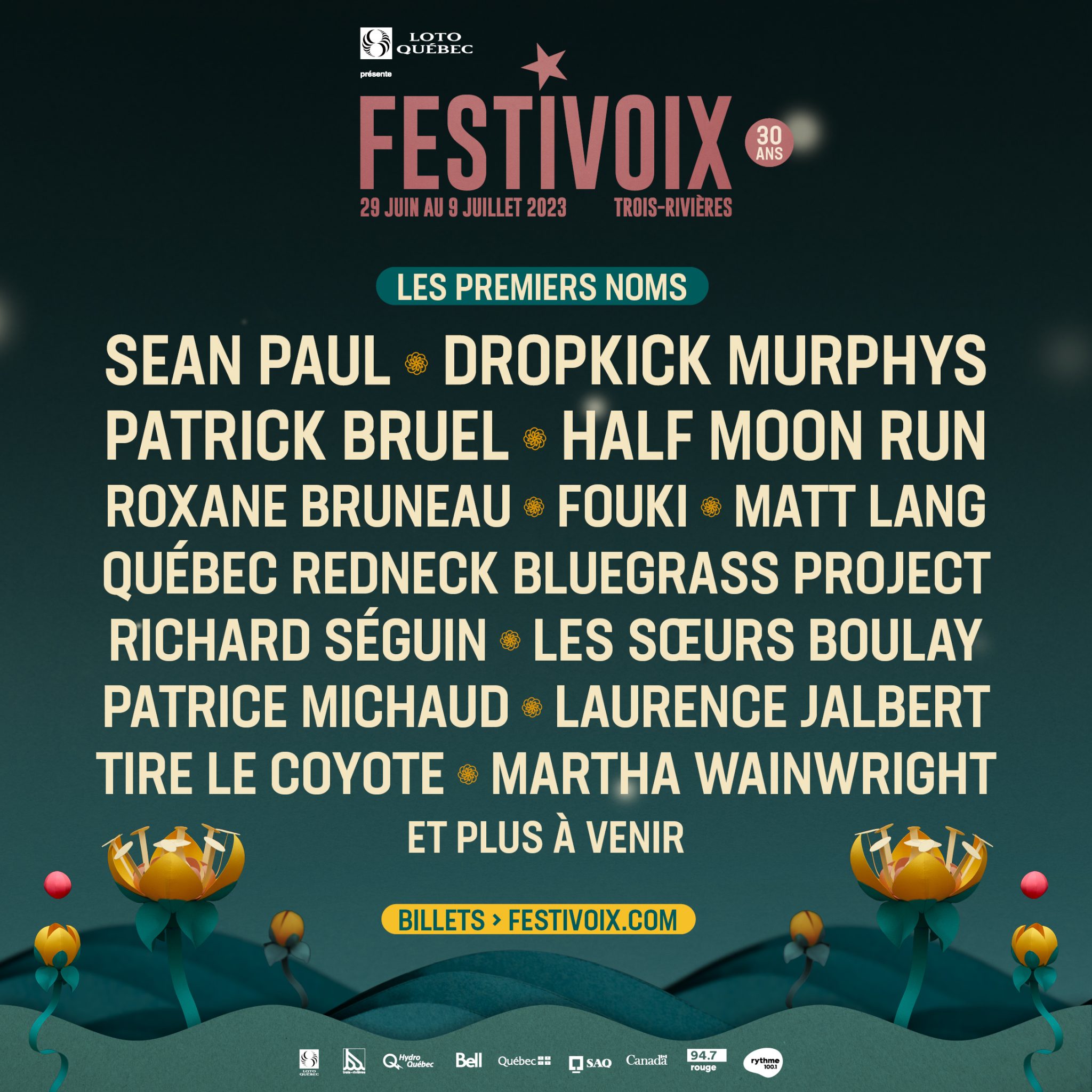 FestiVoix de Trois-Rivières 2023 | De Sean Paul à Dropkick Murphys en ...